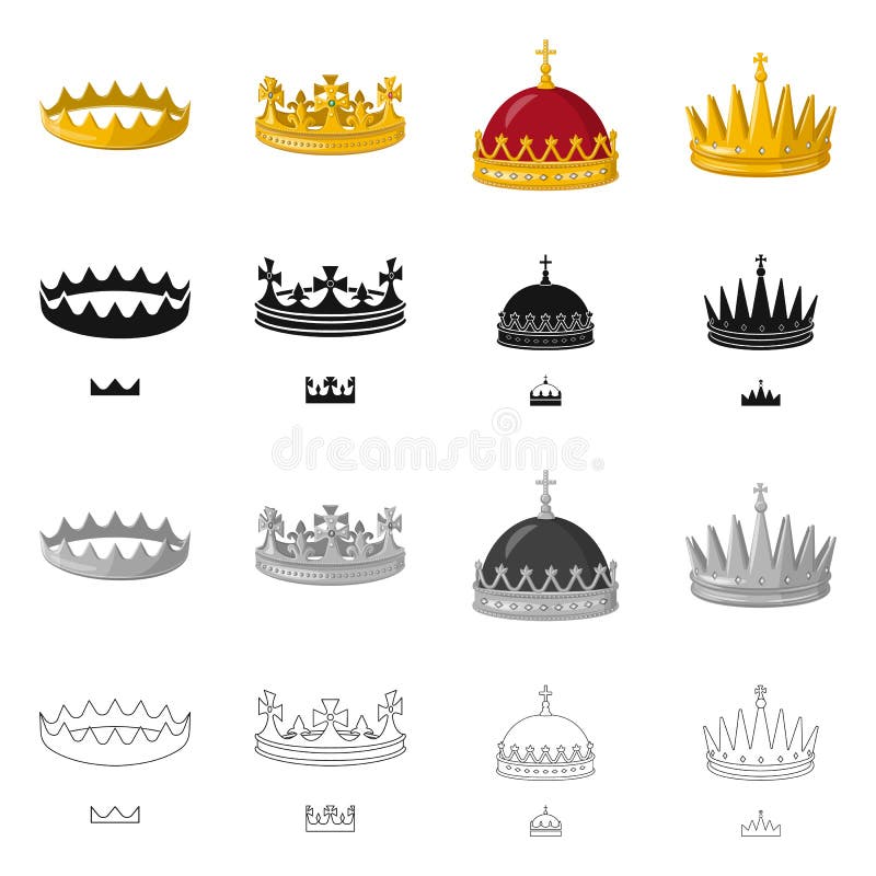 Vector Design of Medieval and Nobility Symbol. Collection of Medieval ...