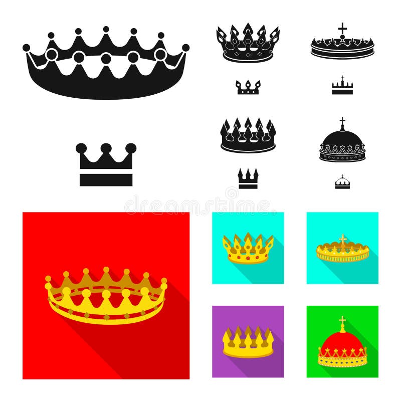 Vector Illustration of Medieval and Nobility Symbol. Set of Medieval ...