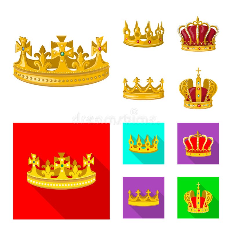 Vector Illustration of Medieval and Nobility Symbol. Set of Medieval ...