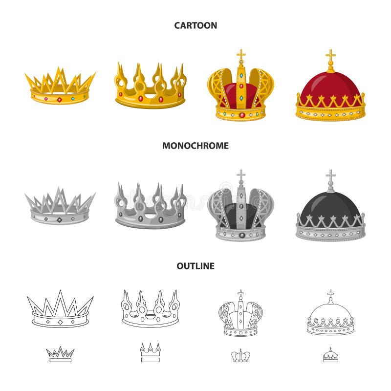 Vector Illustration of Medieval and Nobility Symbol. Set of Medieval ...