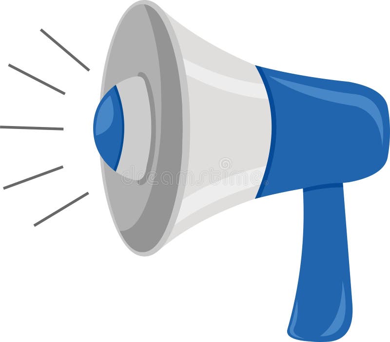 Vector Illustration Megaphone Loudspeaker Stock Vector - Illustration ...