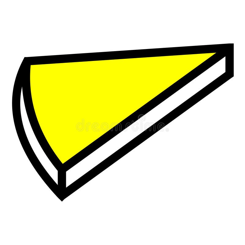 Memphis Style Design Template with Geometric Pizza Slice Shape Stock ...