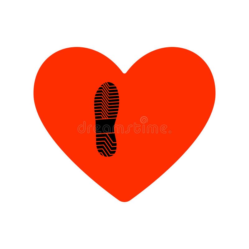Red heart shoes, vector stock vector. Illustration of accessories ...