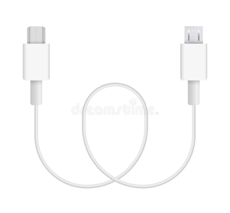 Vector Illustration of Micro-USB Stock Illustration - Illustration of ...