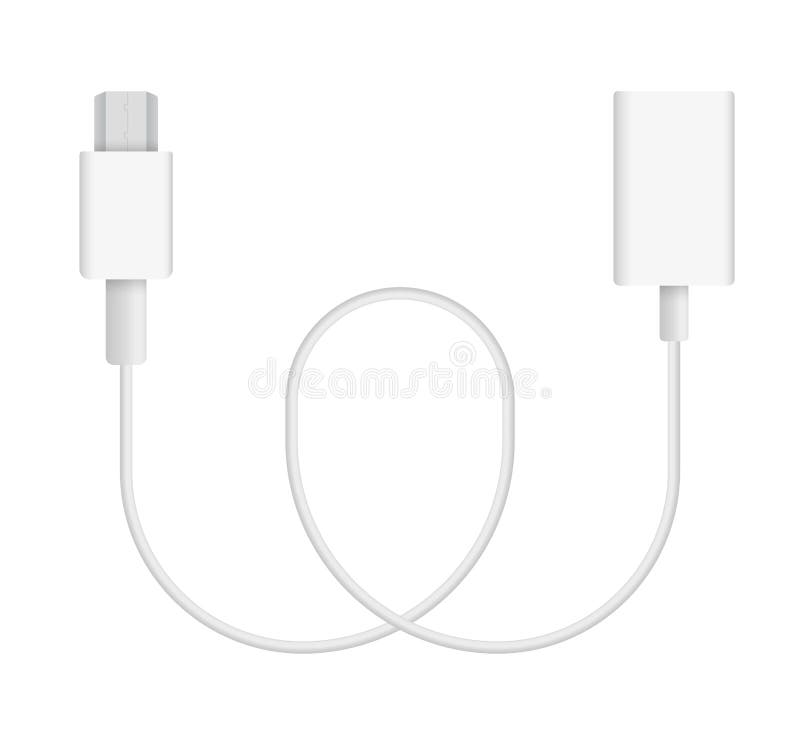 Vector Illustration of Micro-USB Stock Illustration - Illustration of ...