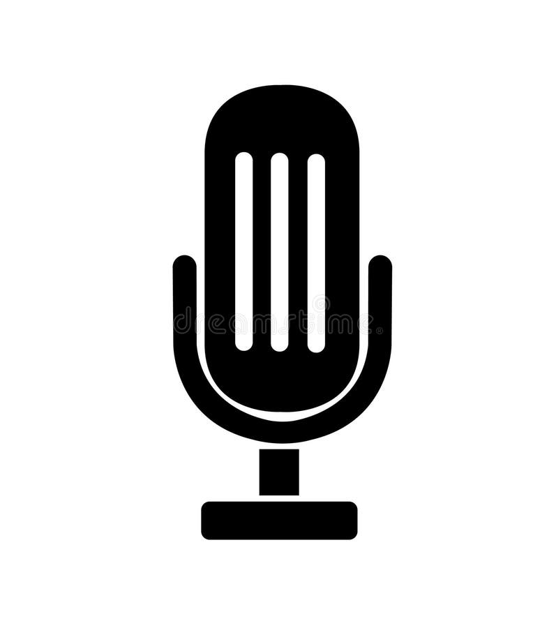 Vector Illustration Microphone Design Stock Vector - Illustration of ...