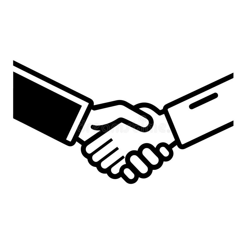 Vector Handshake Minimalist Stock Illustrations – 284 Vector Handshake ...