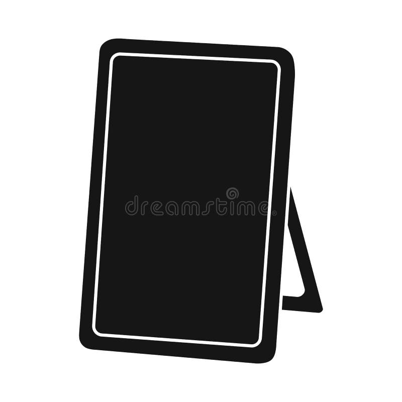 Vector Design of Mirror and Rectangle Symbol. Graphic of Mirror and ...