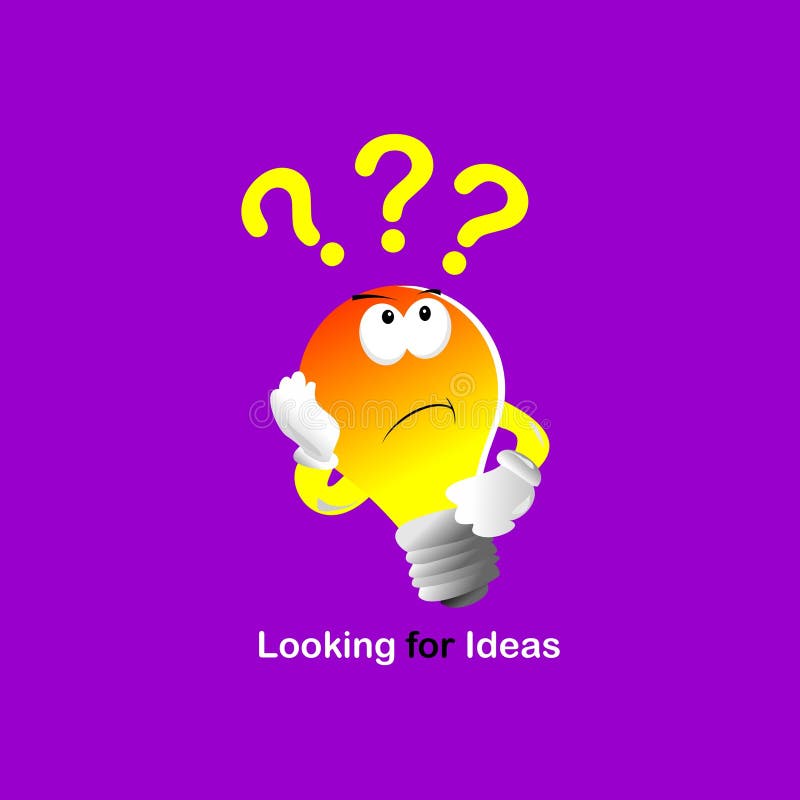 Vector Illustration, Mix of Question Mark and Light Bulb Icons Stock ...