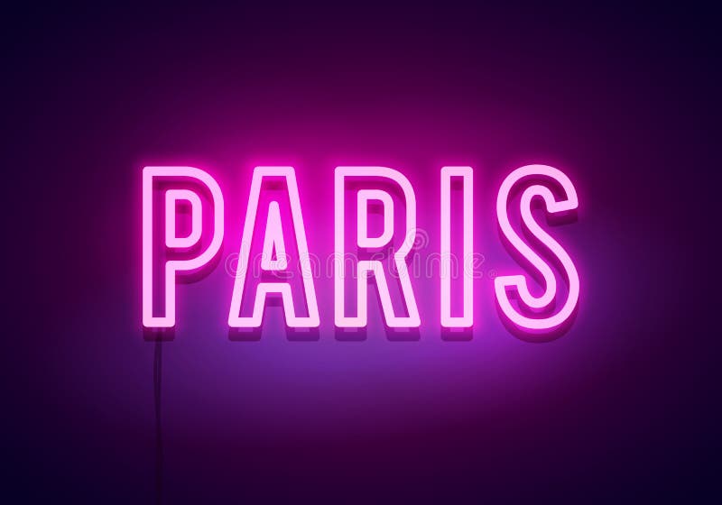 Paris Modern Web Banner Design With Vector Linear Skyline Stock Vector ...