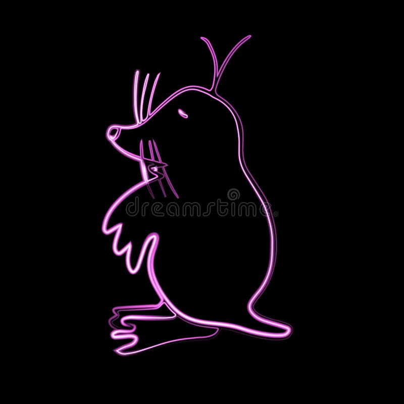 Vector Illustration of a Mole. Stock Illustration - Illustration of ...
