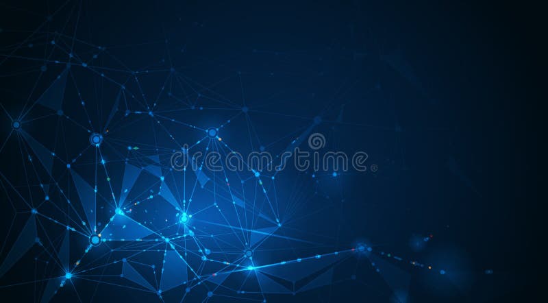Vector Illustration Molecule and Internet Connect Technology on Stock ...
