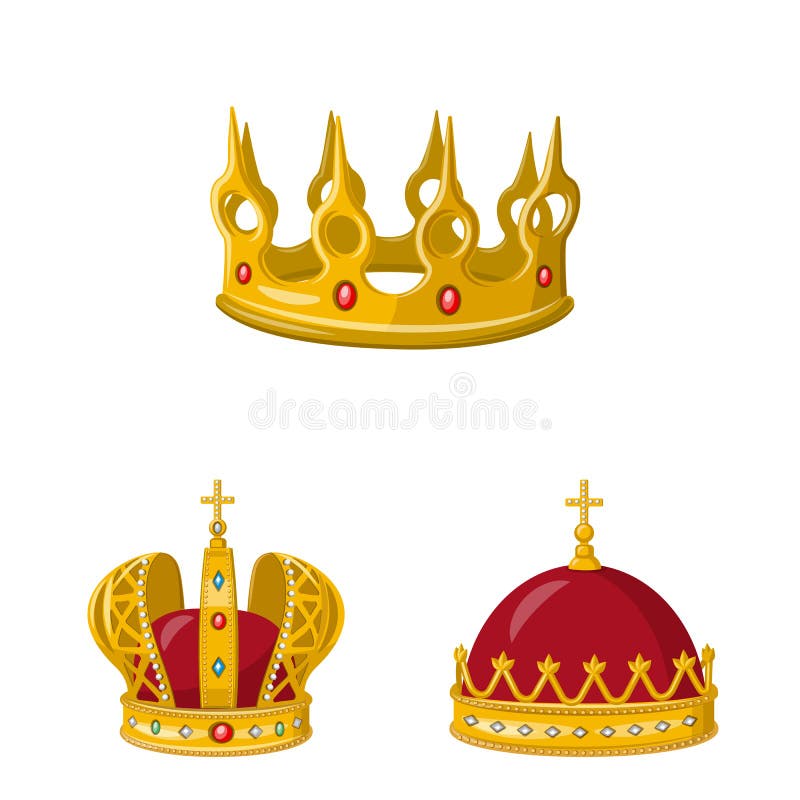 Vector Design of Monarchy and Gold Sign. Set of Monarchy and Heraldic ...