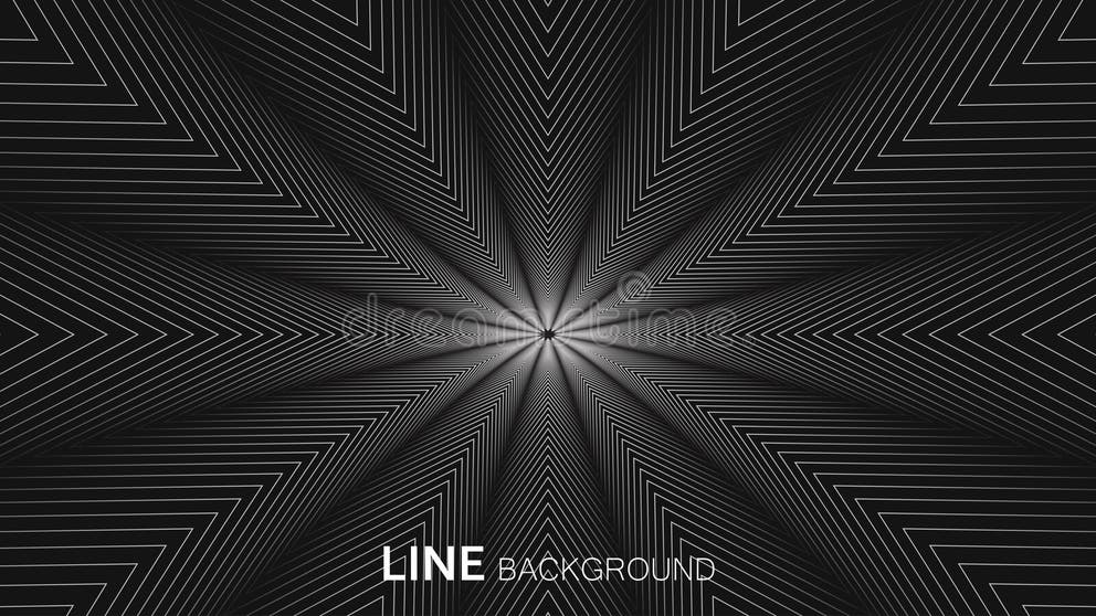 Vector Illustration of a Monochrome Abstract Background with a Smooth ...