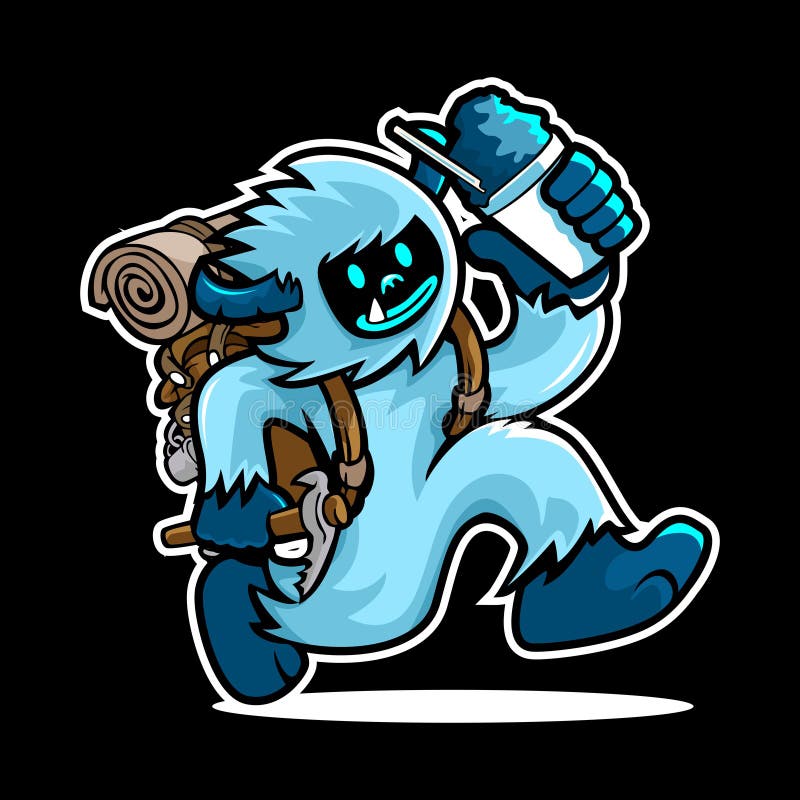 Vector Illustration of a Monster Character Running Stock Vector ...