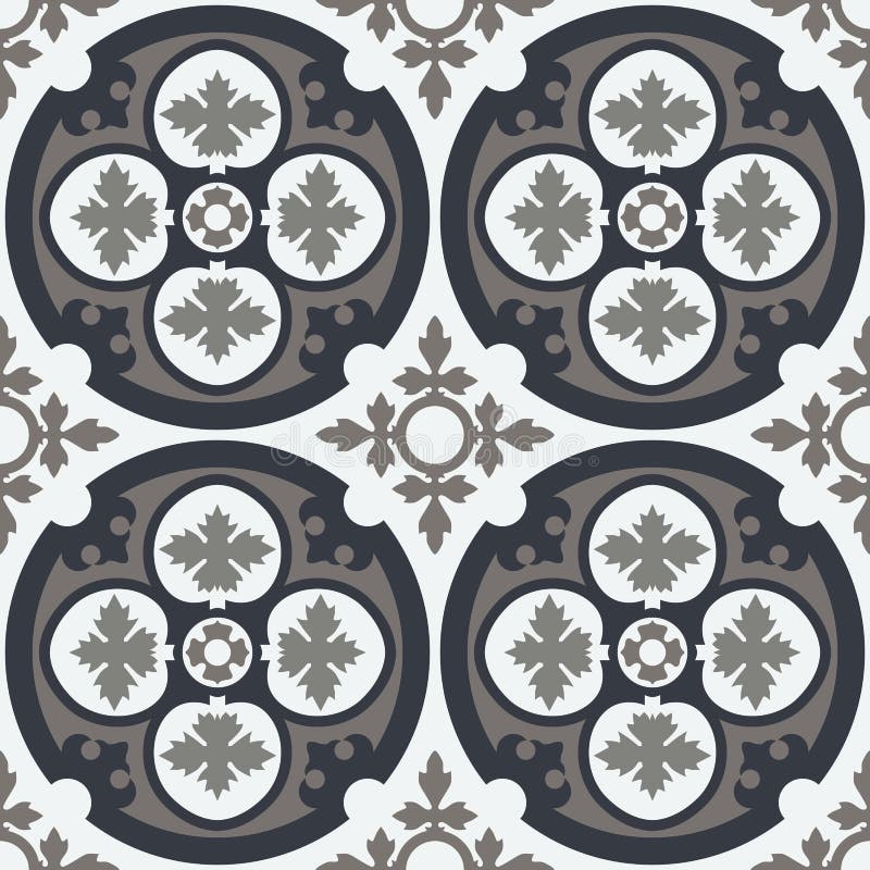 Vector Illustration of Moroccan Tiles Seamless Pattern. Stock Vector ...