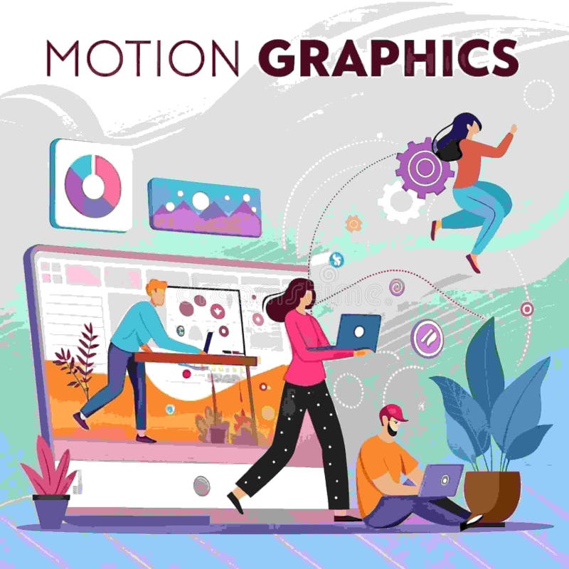 Vector Illustration Motion Graphics Design Stock Illustration ...
