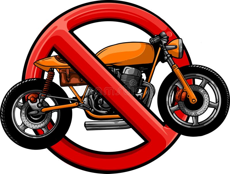 No Motorcycle Sign Stock Illustrations – 361 No Motorcycle Sign Stock ...