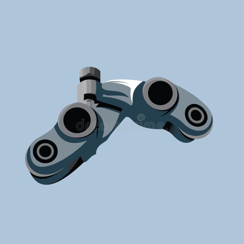 Motorcycle Chain Triple Tree Engine Parts Illustration Vector Stock ...