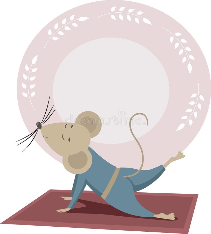 Mouse Yoga Asana Vector Image Stock Vector - Illustration of cute ...