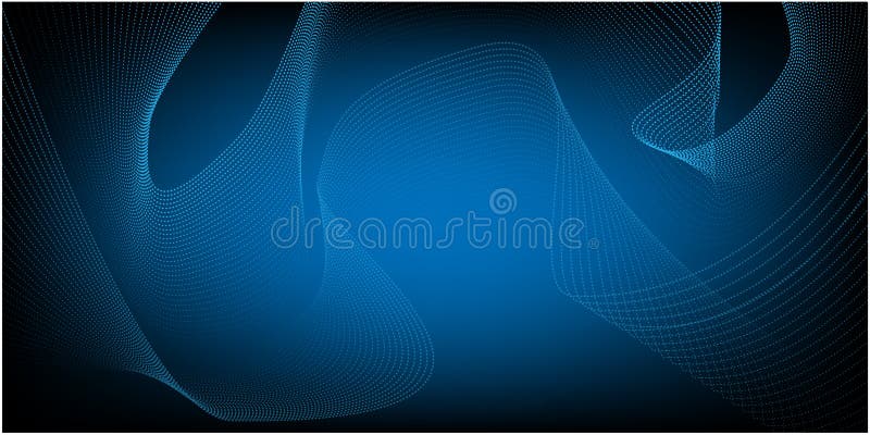 Vector Illustration of Movement Pattern of Lines Dot and Shape ...