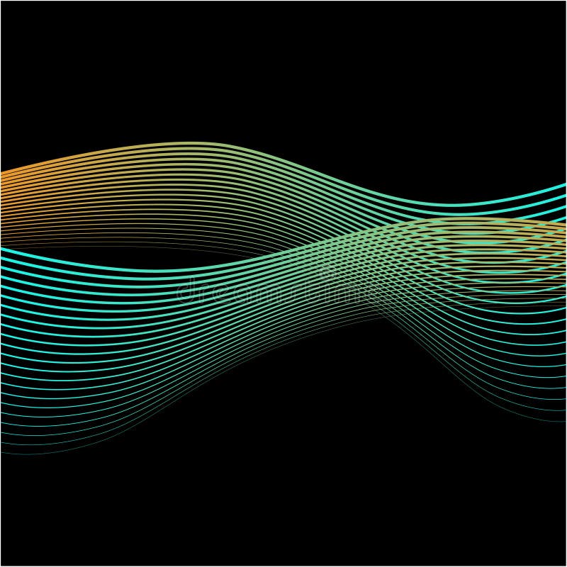 Vector Illustration of Movement Pattern of Lines and Shape Geometric ...