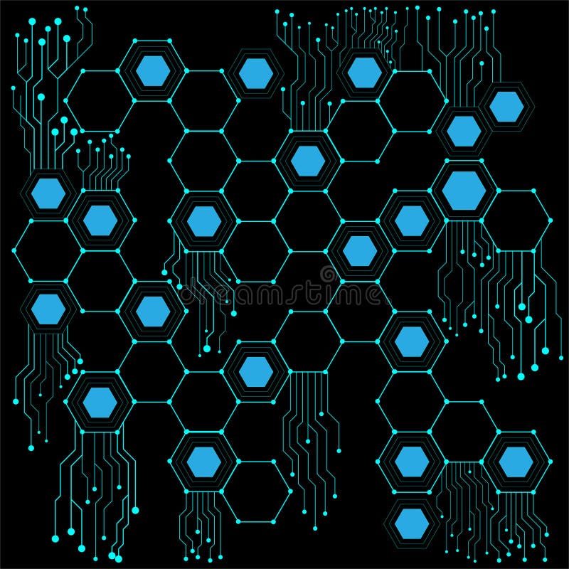 Vector Illustration of Movement Pattern of Lines and Shape Geometric ...