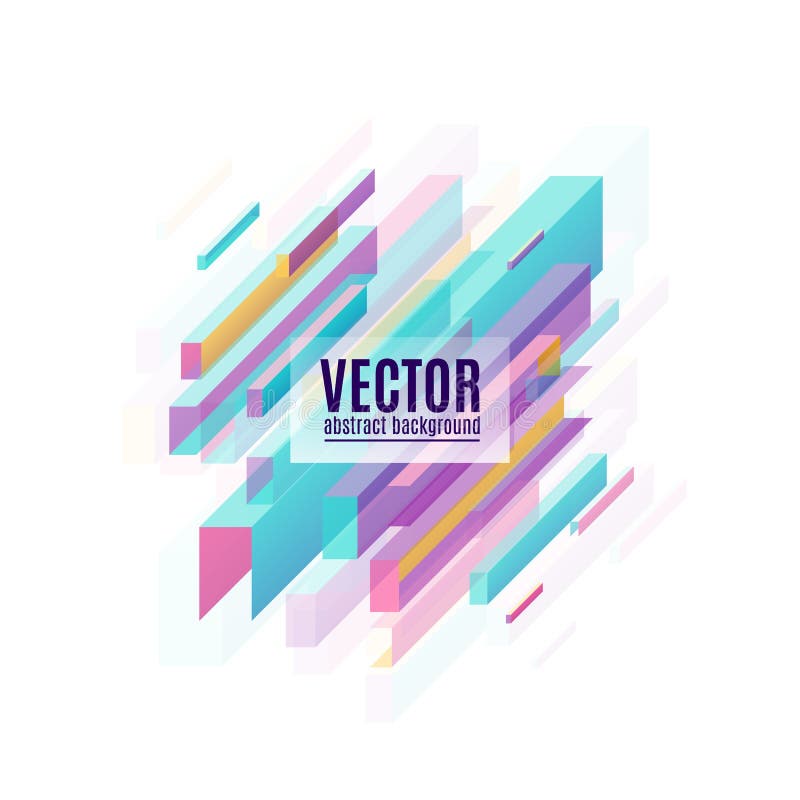 Vector Illustration of Multicolored Geometric Diagonal Rectangles ...