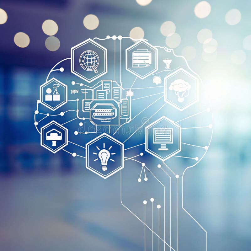 Vector Illustration of Multiple Learning Icons Integrated into a ...