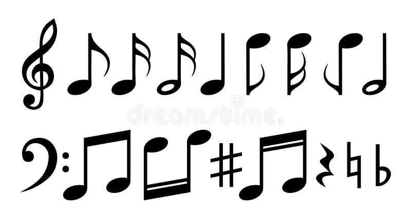 Musical Symbols Sol Stock Illustrations – 14 Musical Symbols Sol Stock ...