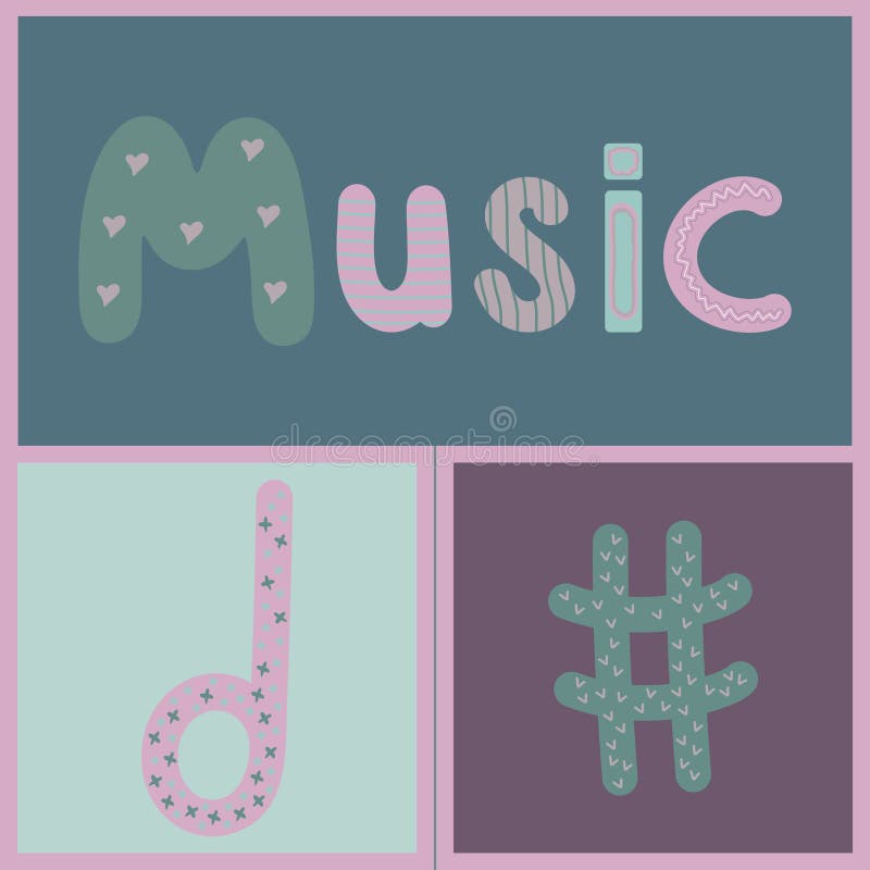 Jolly music cardvv stock vector. Illustration of vector - 356190259