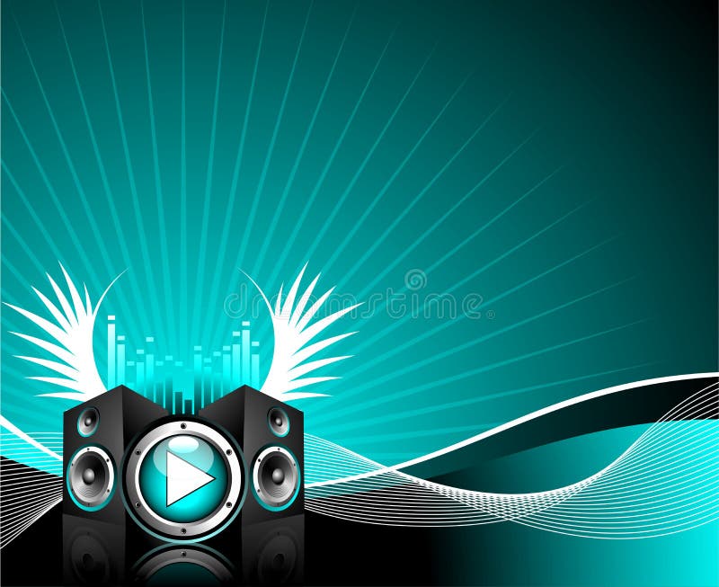 Vector Illustration for Musical Theme Stock Vector - Illustration of ...