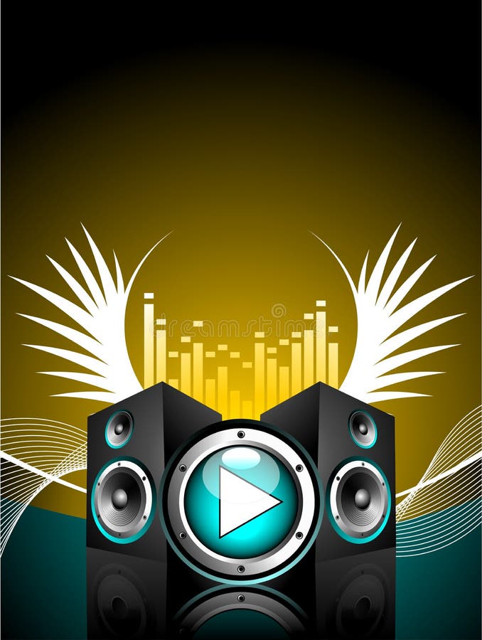 Vector Illustration for Musical Theme Stock Vector - Illustration of ...