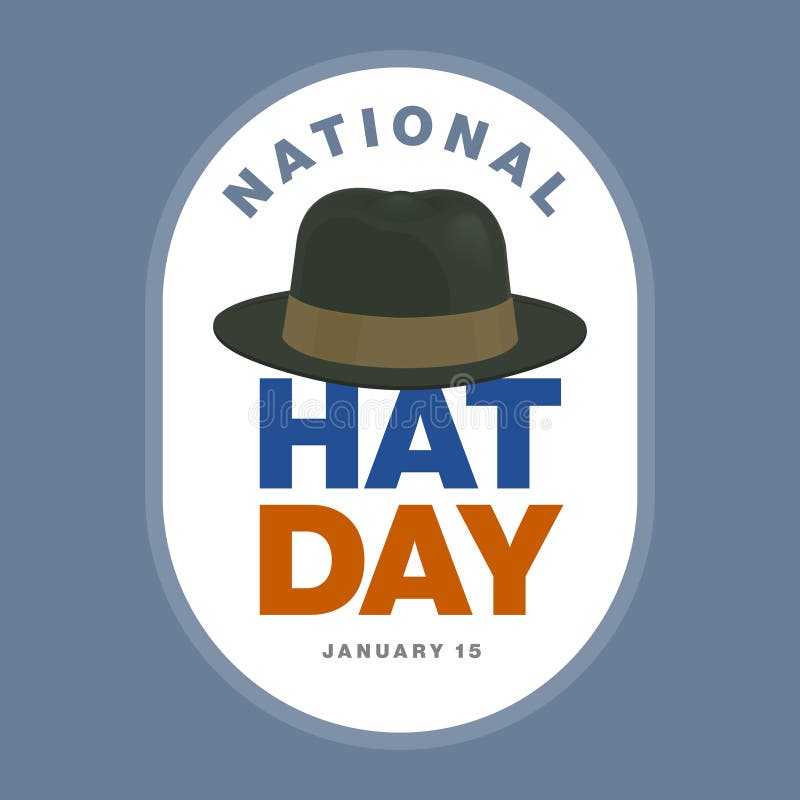 Vector Illustration of National Hat Day Stock Illustration ...