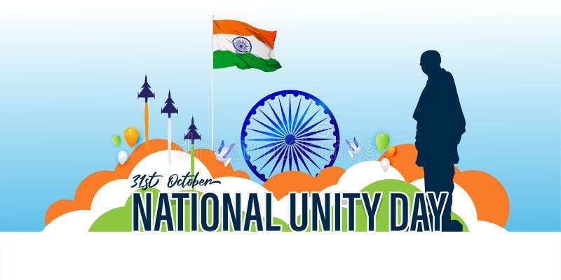 Vector Illustration for National Unity Day of India Stock Vector ...