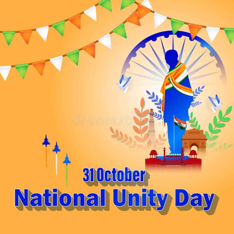 Vector Illustration for National Unity Day of India Stock Vector ...