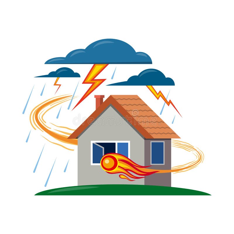 Vector Illustration of Natural and Disaster Logo. Set of Natural and ...