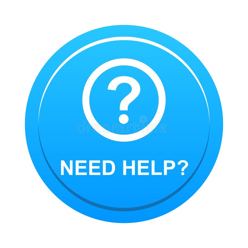 Need help button stock vector. Illustration of colors - 137915011
