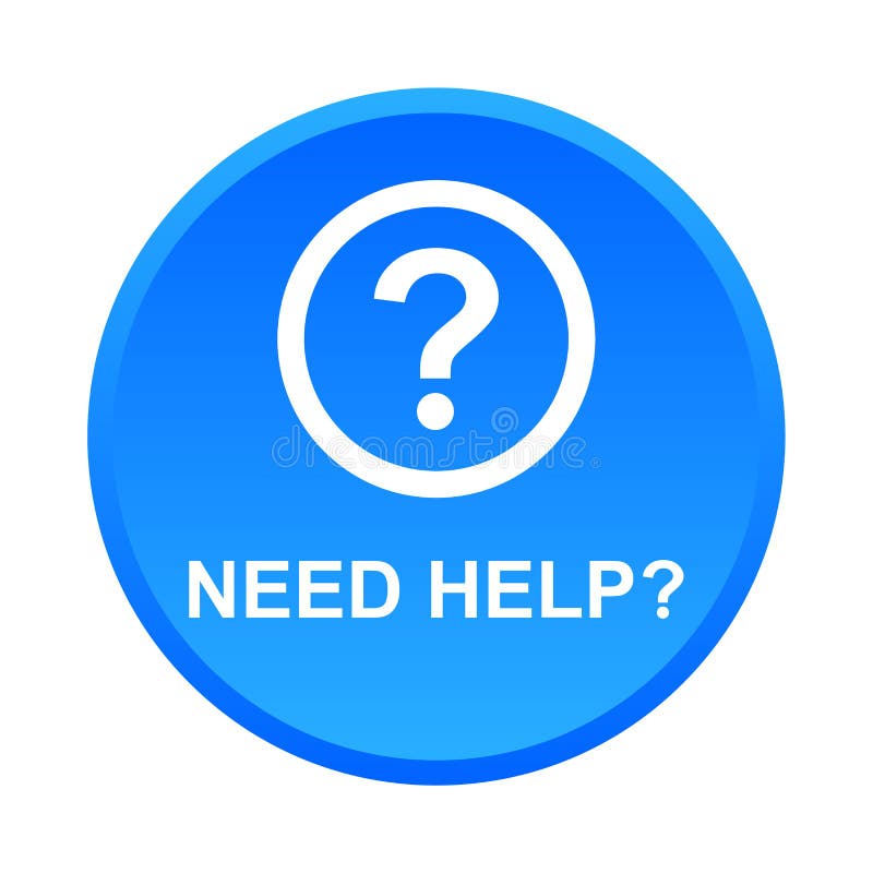 Need help button stock vector. Illustration of element - 137915104