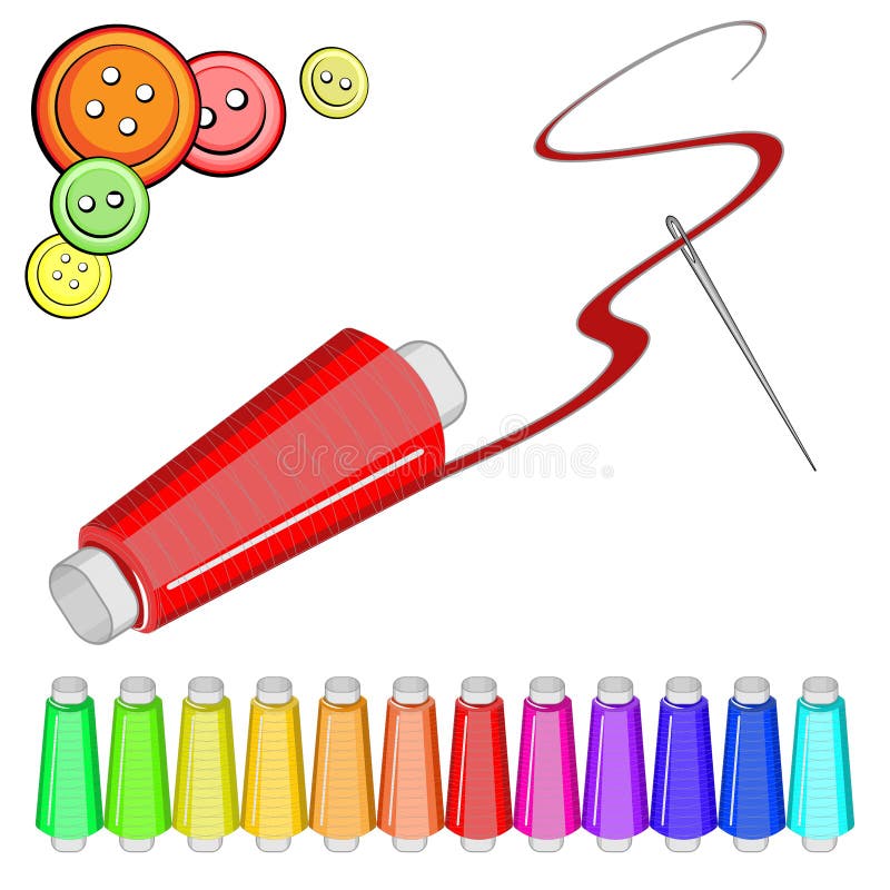Colored Threads Stock Illustrations – 1,065 Colored Threads Stock ...