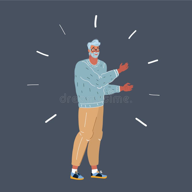 Nerd geek thinking stock vector. Illustration of confused - 124466158