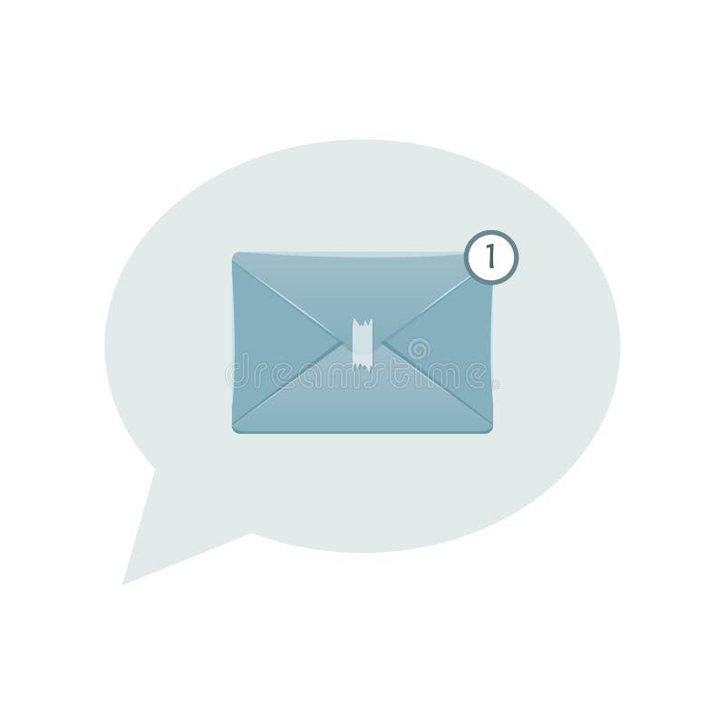 Vector Illustration of the New Email Icon. Electronic Communication ...