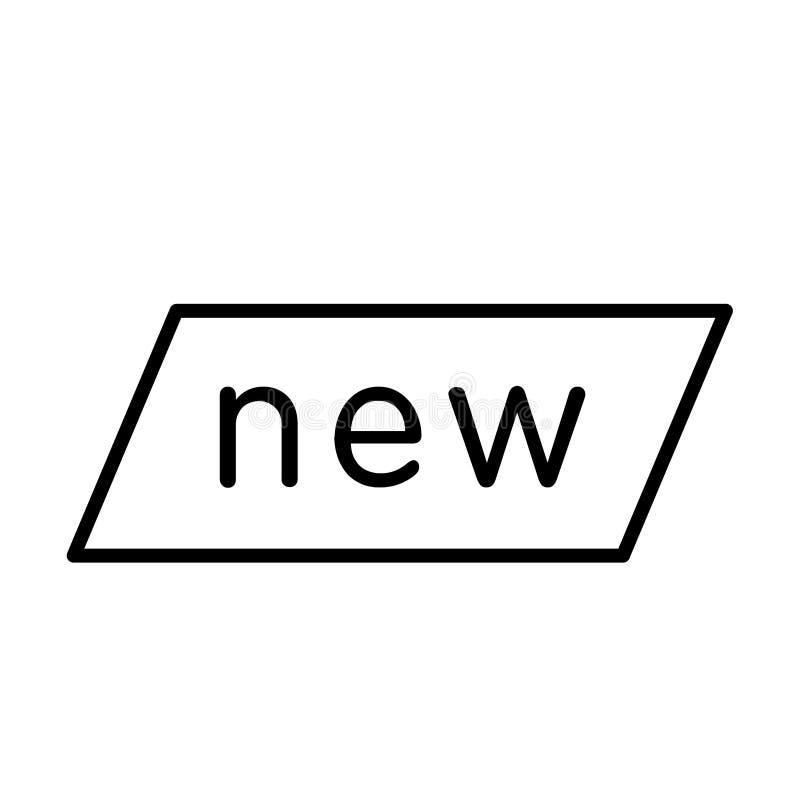 New Label Icon Design Template Stock Vector - Illustration of graphic ...