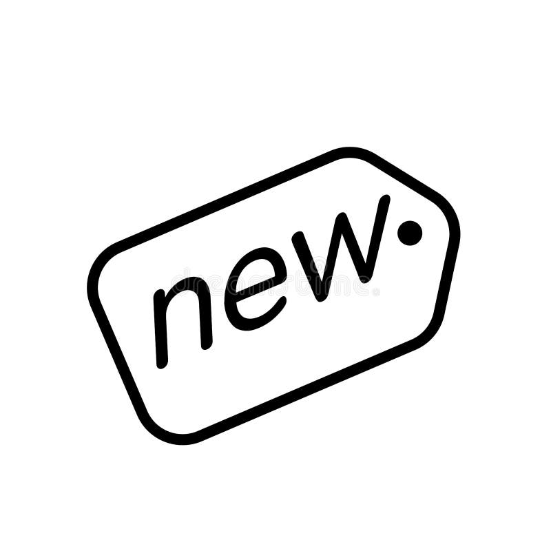 New Label Icon Design Template Stock Vector - Illustration of icon ...