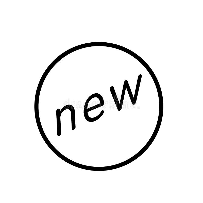 New Label Icon Design Template Stock Vector - Illustration of label ...