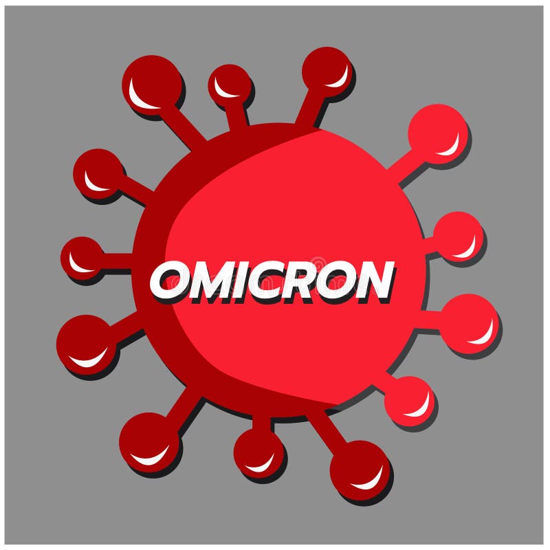Vector Illustration New Strain of Virus Omicron Stock Vector ...