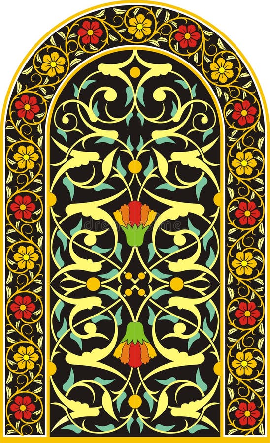 Set of Nice Floral Black Decorations Isolated Stock Vector ...