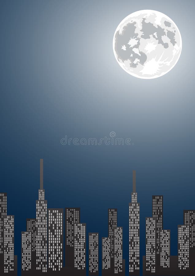 Night City Comic Background Stock Vector - Illustration of city, panel ...