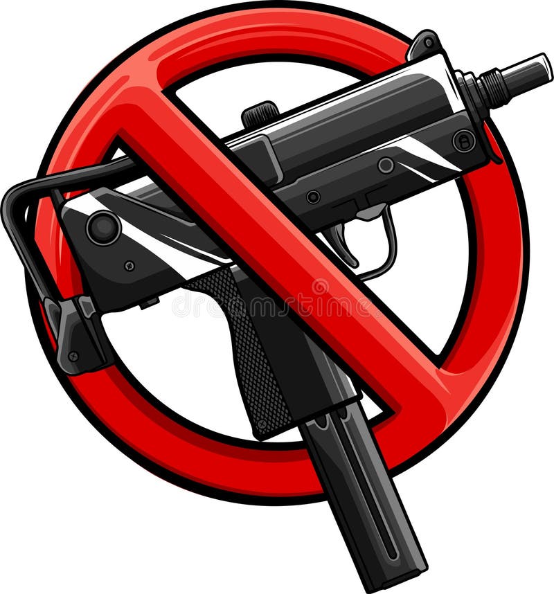 Vector Illustration No Guns or Firearms Allowed Stock Vector ...