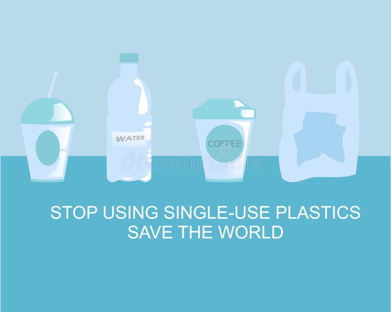Vector Illustration for Not Using Single-use Plastic. Do Not Throw ...